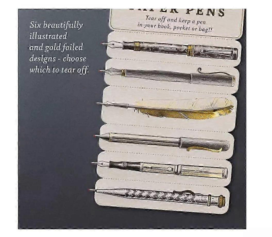 Fabulously Flat Paper Pens,Flat Bookmarks Pen,Double Sided Paper pens ...