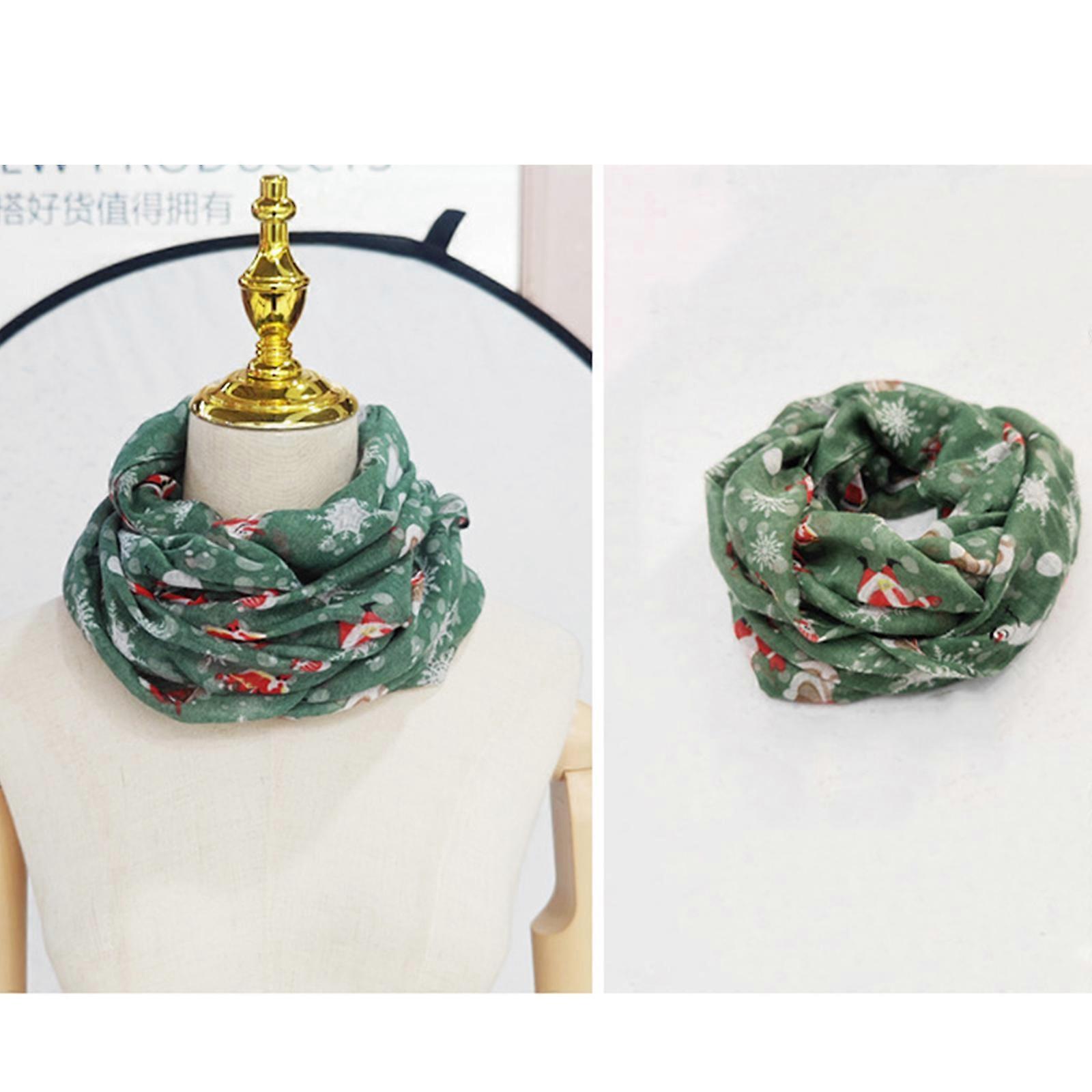 Christmas Printing Scarf for Festival Party Stylish Neck Scarves for ...