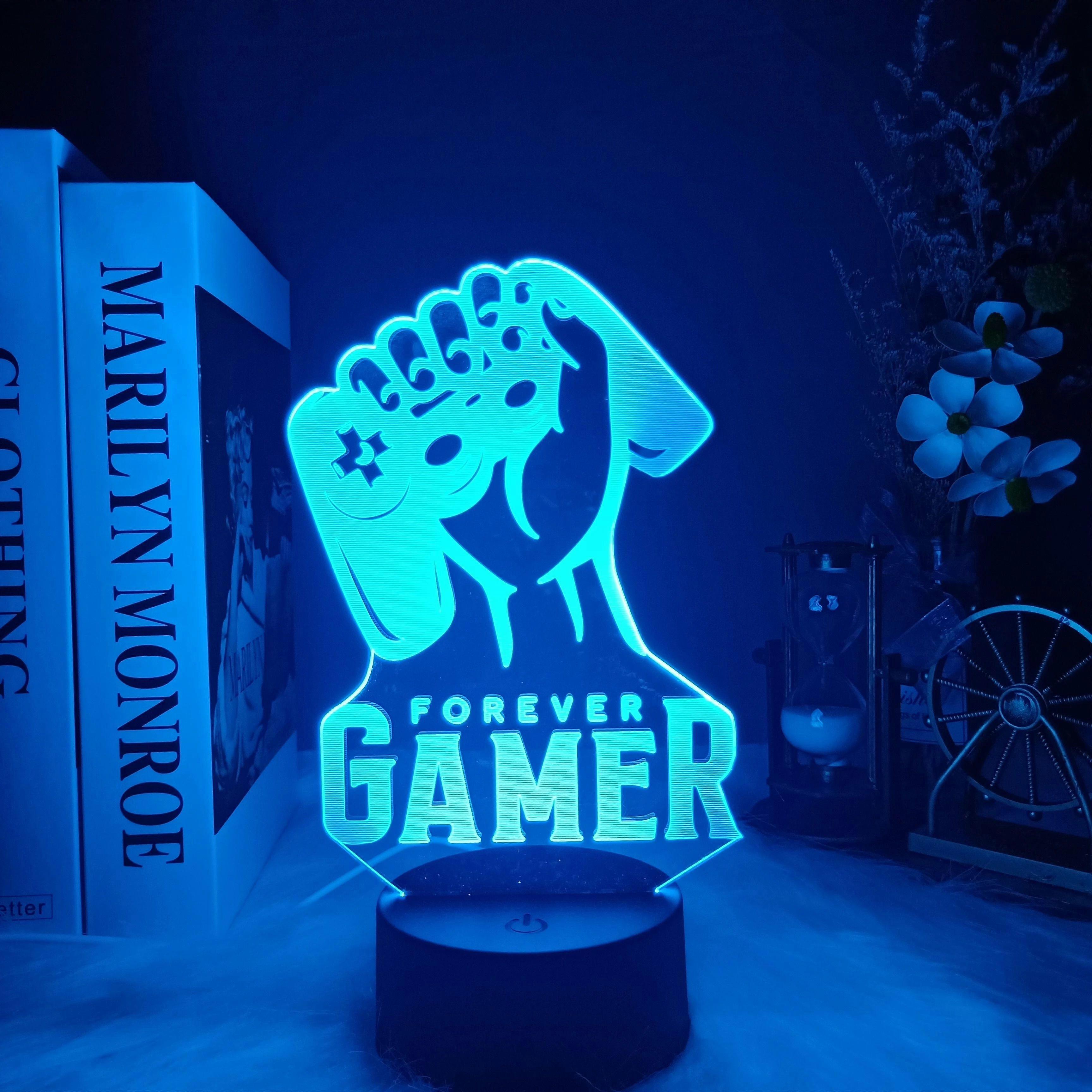 3D LED lampe Gaming rom lys Spill NightLight Gaming Bordlampe for barn ...