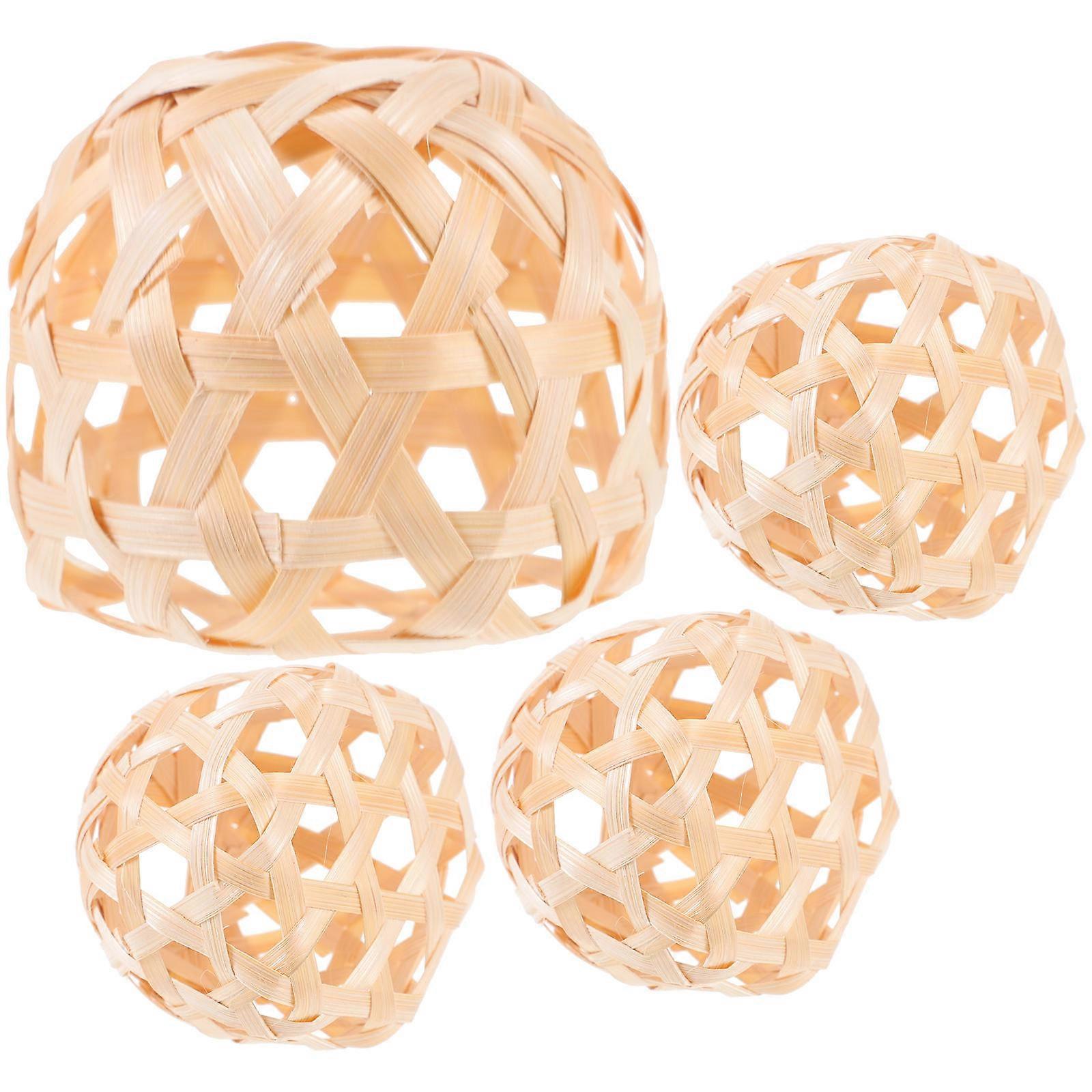 Rattan Decor Hand-Woven Bamboo Balls Wedding Decor present Home Owners ...