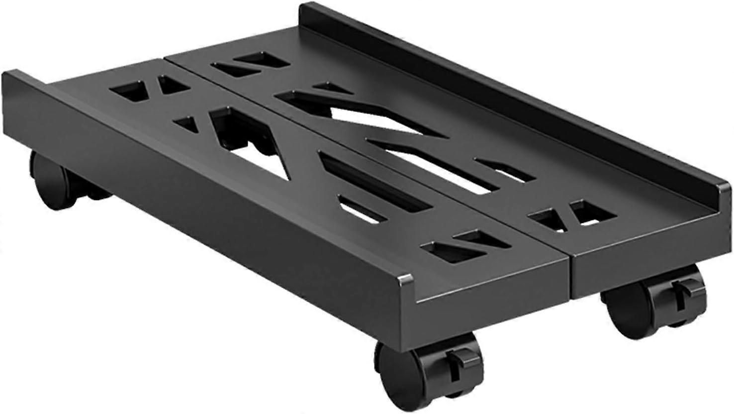 Mobile Computer Tower Stand With Adjustable Wheels, Rolling PC Case ...