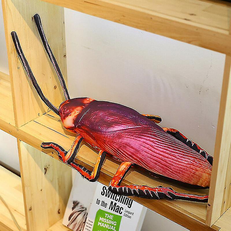 Vivid 3d Simulation Cockroach Plush Cushion Prank Props Insect Nap Toy ...