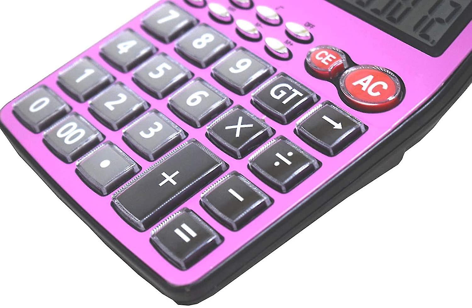 Calculators Large Lcd Display,Desktop Calculators Dual Power,Large Button Solar Power ...