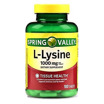 Spring Valley L-lysine Tablets, 1000mg, 100 Ct | Fruugo AU