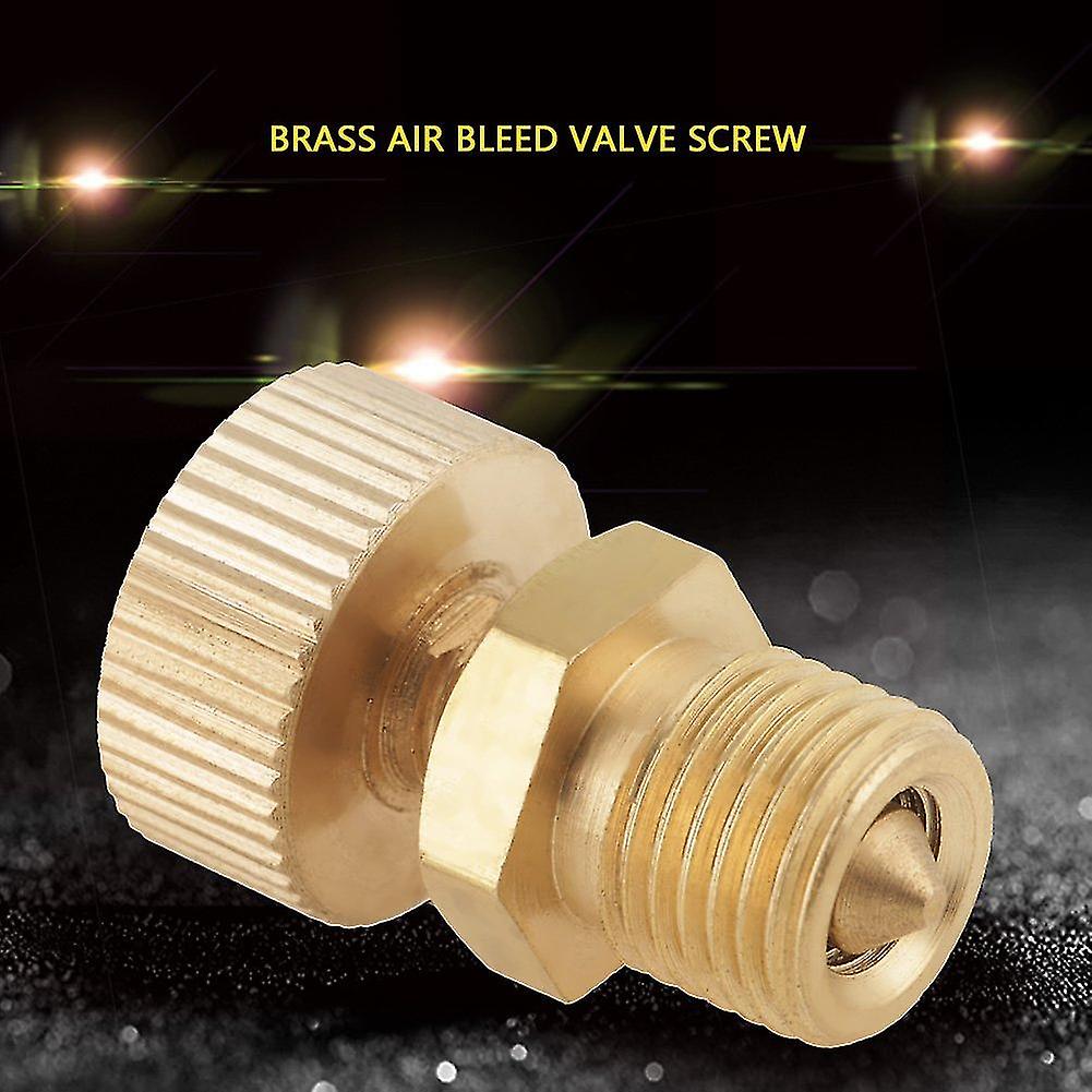 Air Bleed Valve Screw Brass Knob Bleeder Electric Air Pump Vent Tool ...