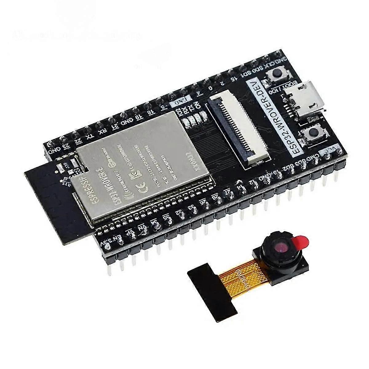 ESP32 CAM-utvecklingskort ESP32-WROVER-DEV CH340C Wifi-modul med OV2640-kamera ESP32-CAM ESP32 ...