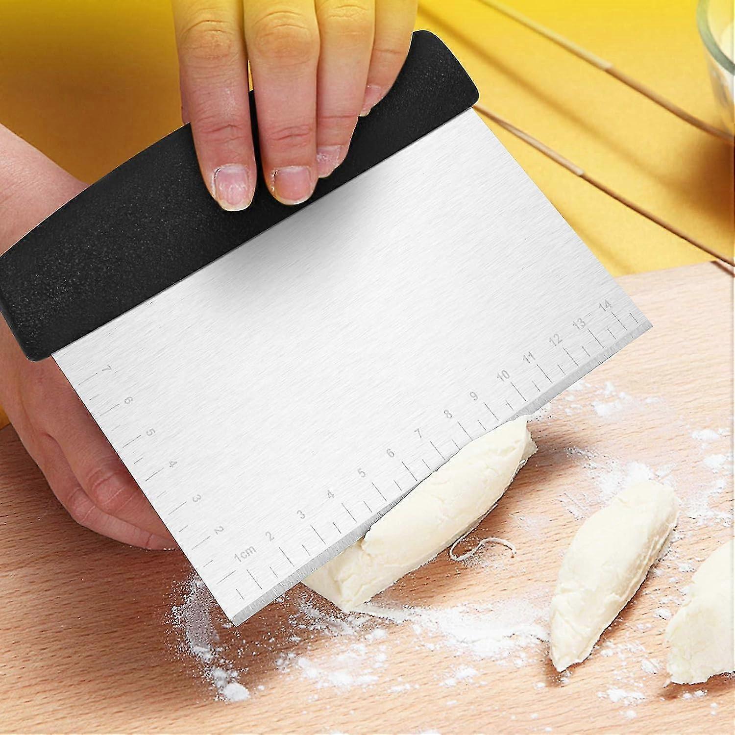 Stainless Steel Pastry Scraper Bench Scraper Chopper, Best As Pizza And ...