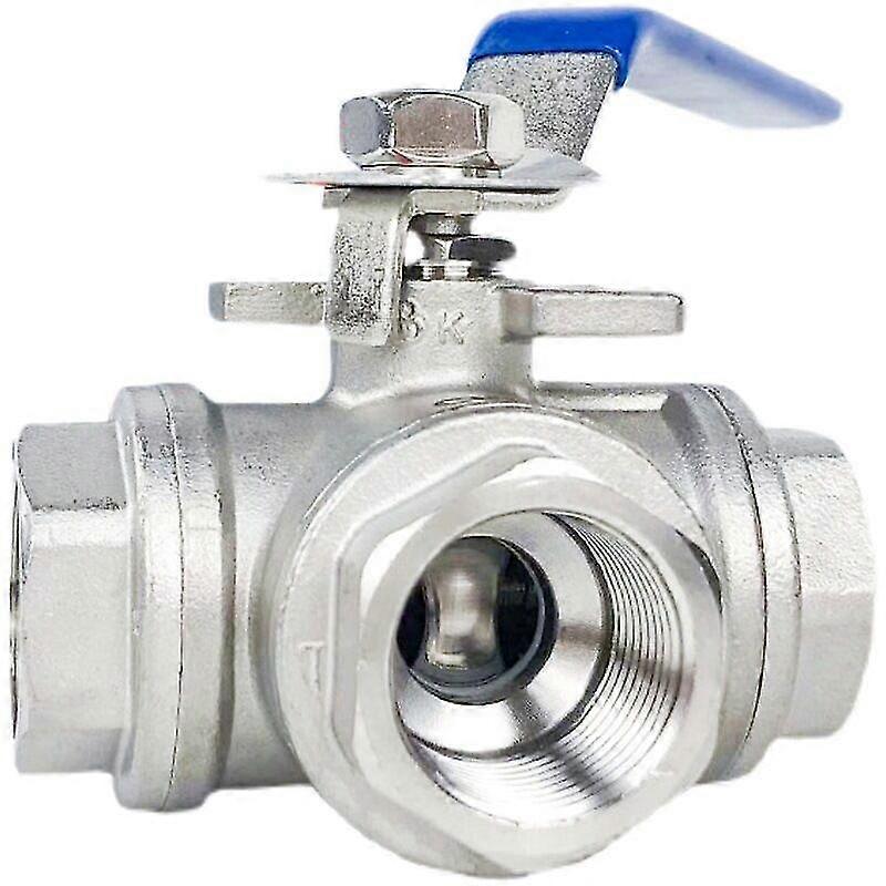 3/4" Dn20 Female T-type Valve 3 Way Sus304 Stainless Steel Ball Valve ...
