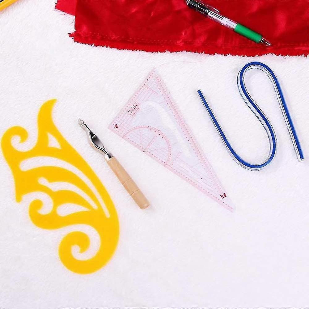 13Pcs Sewing Ruler Line French Curve Ruler Cutting Mat Set Yardstick ...