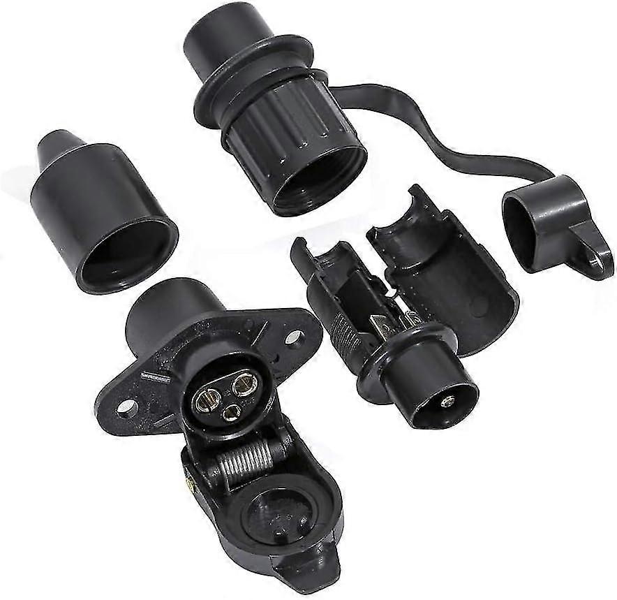 3 Pin Plug And Socket - 12v Tractor Waterproof Plug Socket - Din 9680 ...