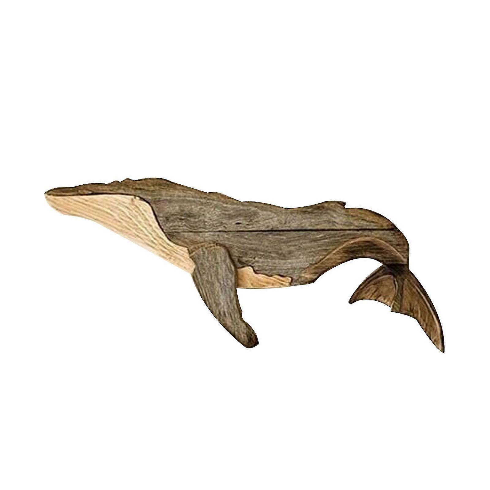 New Wooden Whale Decor Hanging For Wall,rustic Nautical Whale Decor ...