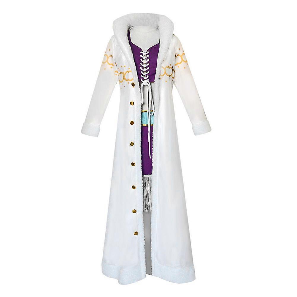 Anime Piece Nico Robin Cosplay Costume Outfits Fantasy Tops Dress Coat ...