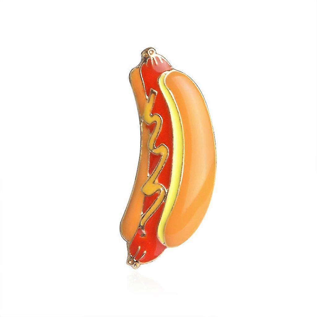 7pcs Fast Food Label Pins Cartoon Enamel Brooch Badge Decorations Diy ...