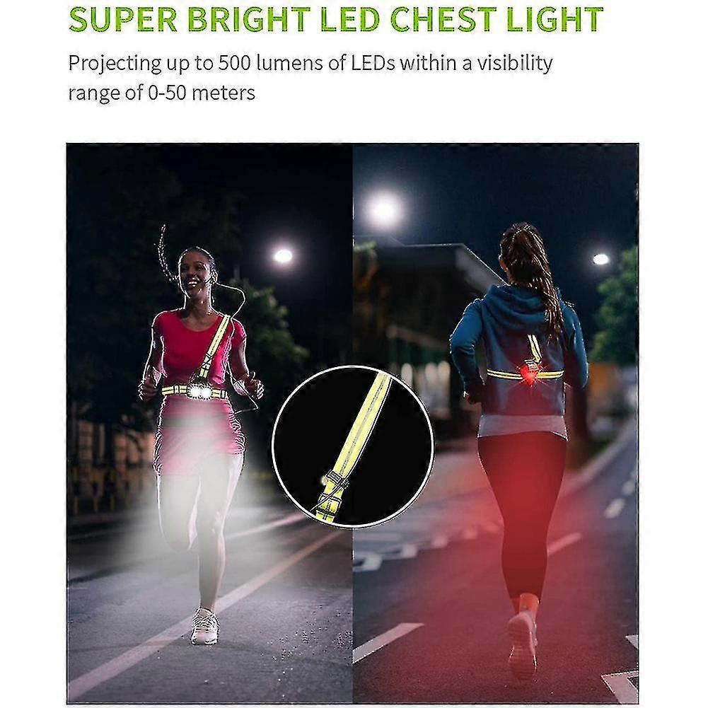 Run Light-running Light For Runners Chest Led Lamp 500 Lumens ...