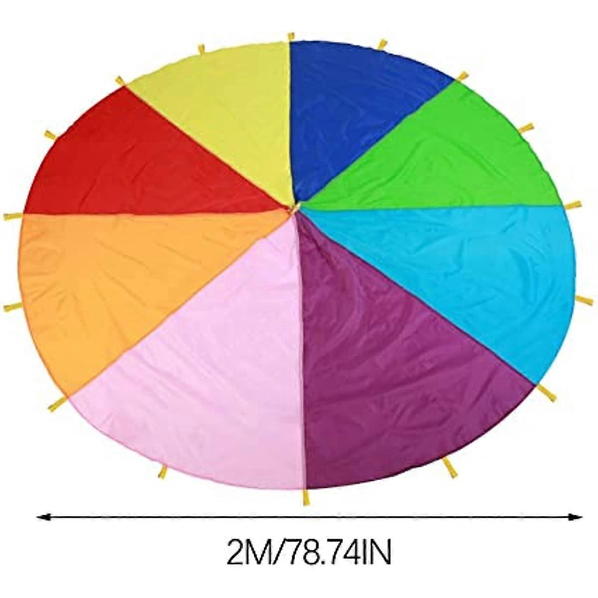 Kids Play Parachute Parachute for Kids Play Tent Parachute 65ft with 8 ...