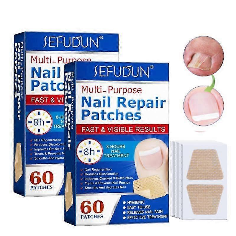 120Pcs Toenail Fungus Patch Breathable Nail Repair Patches Nail Repair ...