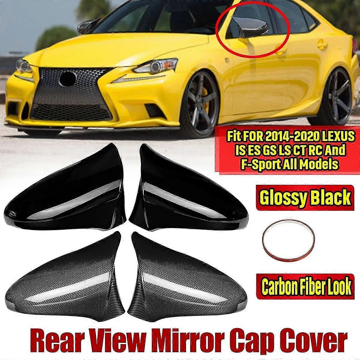 Pair LHD Car Side Rearview Mirror Cover Cap M Style For LEXUS IS ES GS ...