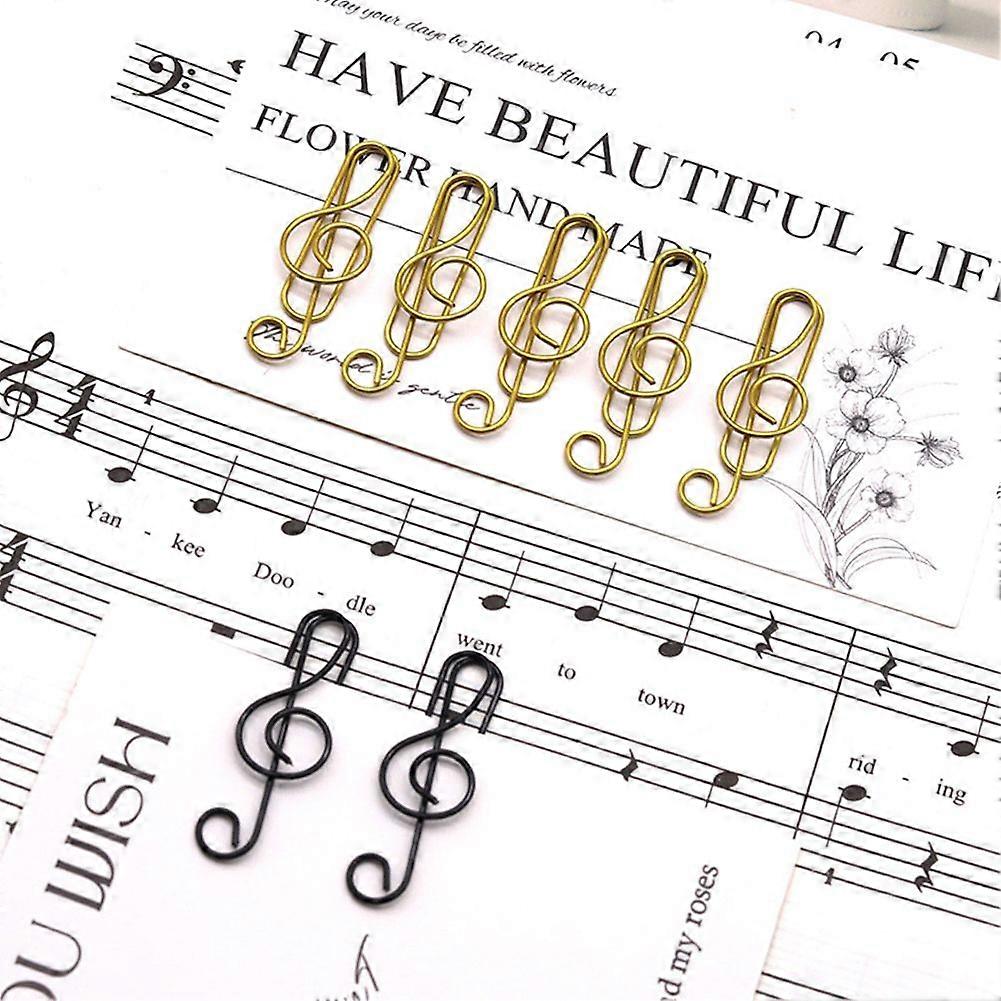 50pcs/100pcs Music Paper Clips - Metal Treble Clef & Musical Notes, Fun ...