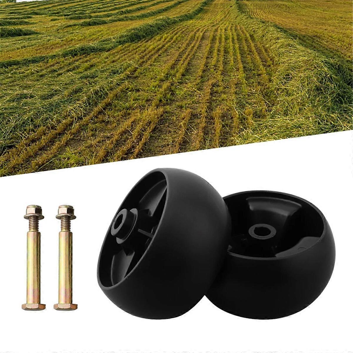 2PCs DECK WHEELS 5inch Deck Wheels and Axle Bolts for /Toro Ride on ...