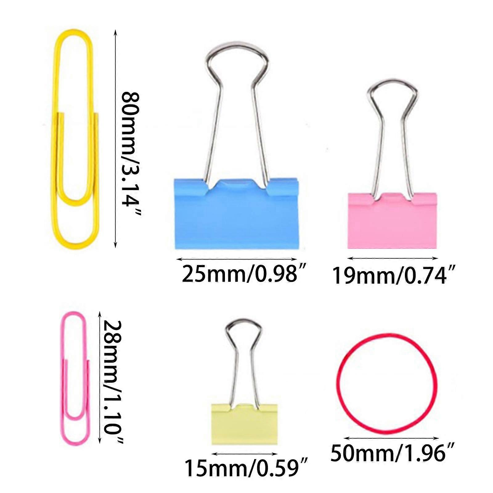 Pen Holder Clips Colorful Binder Clips Pen Clips Paper Clips Set for ...