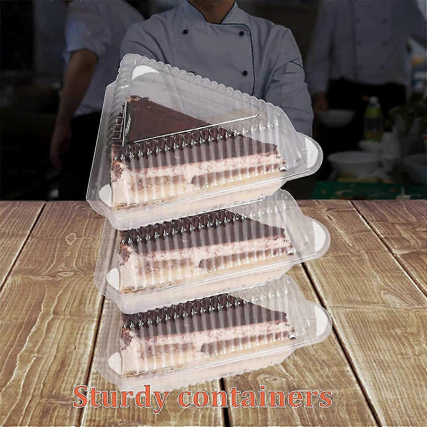 200Pcs Triangle Cheesecake Boxes Cake Box Triangle Pie Holders Cake ...