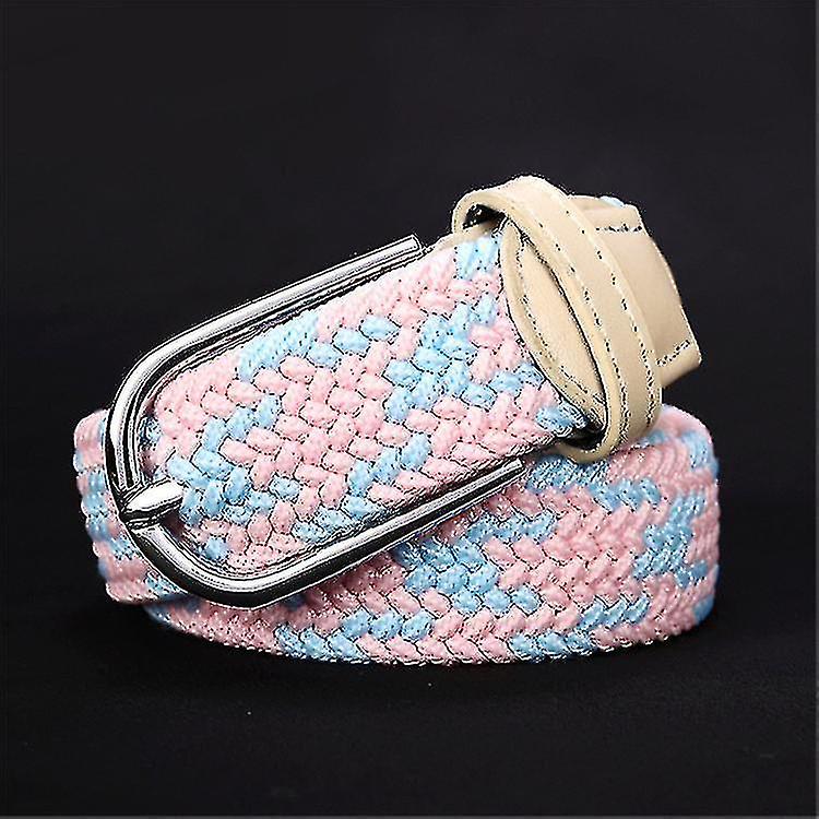 2 Pack Mixed Color Woven Stretch Braided Belts For Men And Women ...