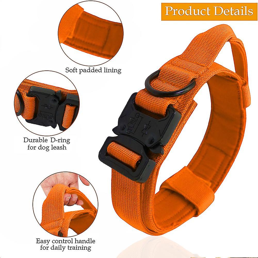 Tactical Dog Collar - Heavy Dog Collar For Small, Medium And Large Dogs ...