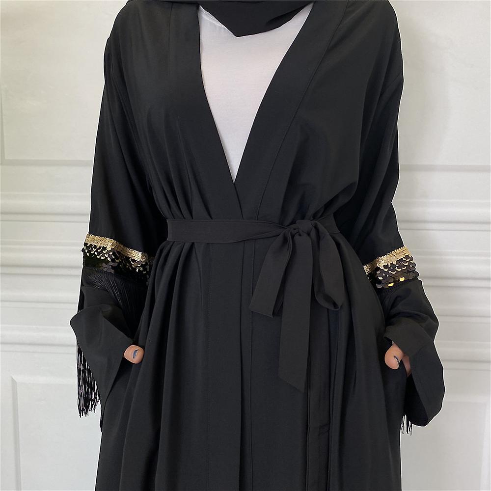 Dubai Abaya Kimono Turkish Islamic Clothing Muslim For Women Caftan ...