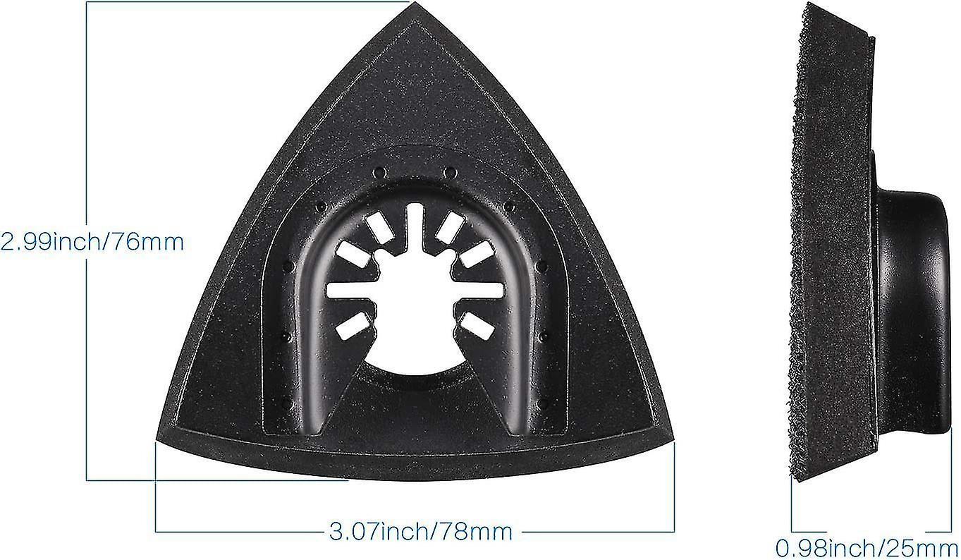 4pcs Delta Sanding Pad 80mm Multi Tool Accessories Attachment Pad ...