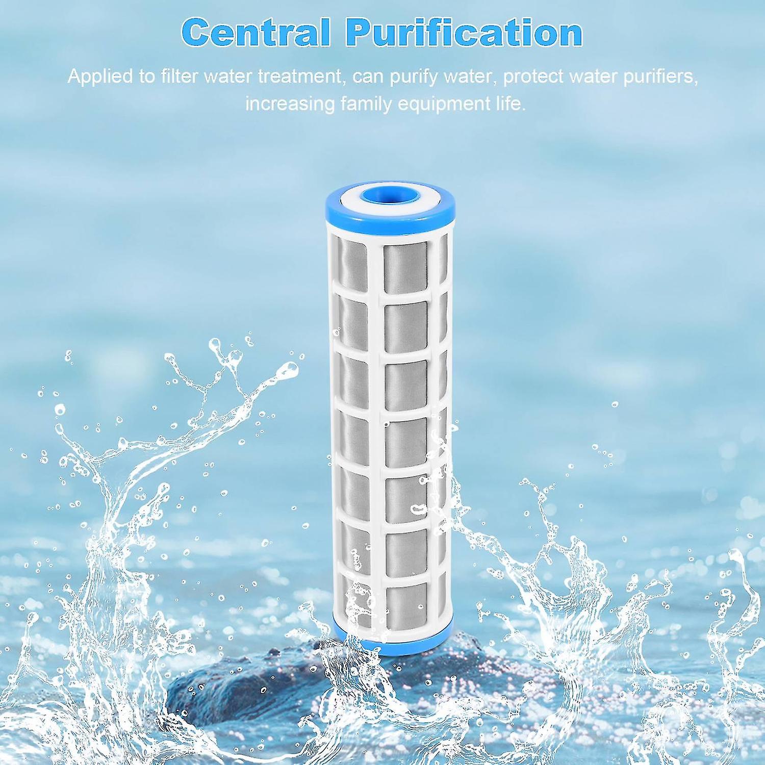 10 Inch Stainless Steel Wire Mesh Filter Cartridge Water Purifier Pre ...