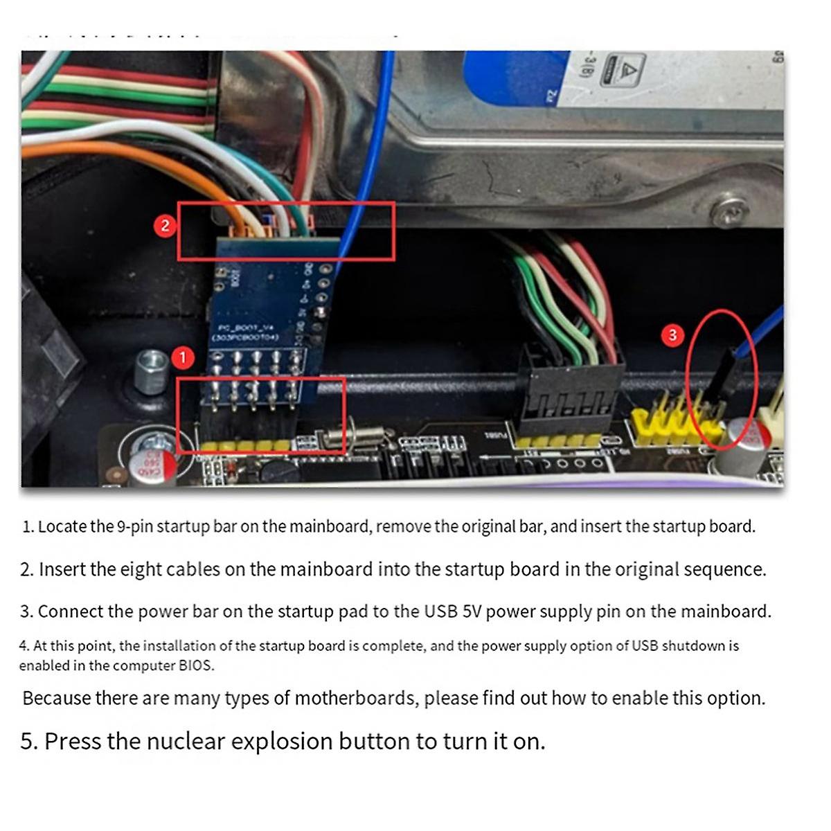 Wireless Desktop Computer Desktop Switch Button Host External Wireless ...