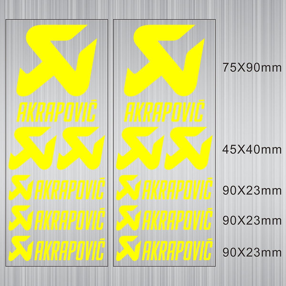 Reflective Vinyl Exhaust Akrapovic Sticker Silencer Muffler Tip Pipe ...