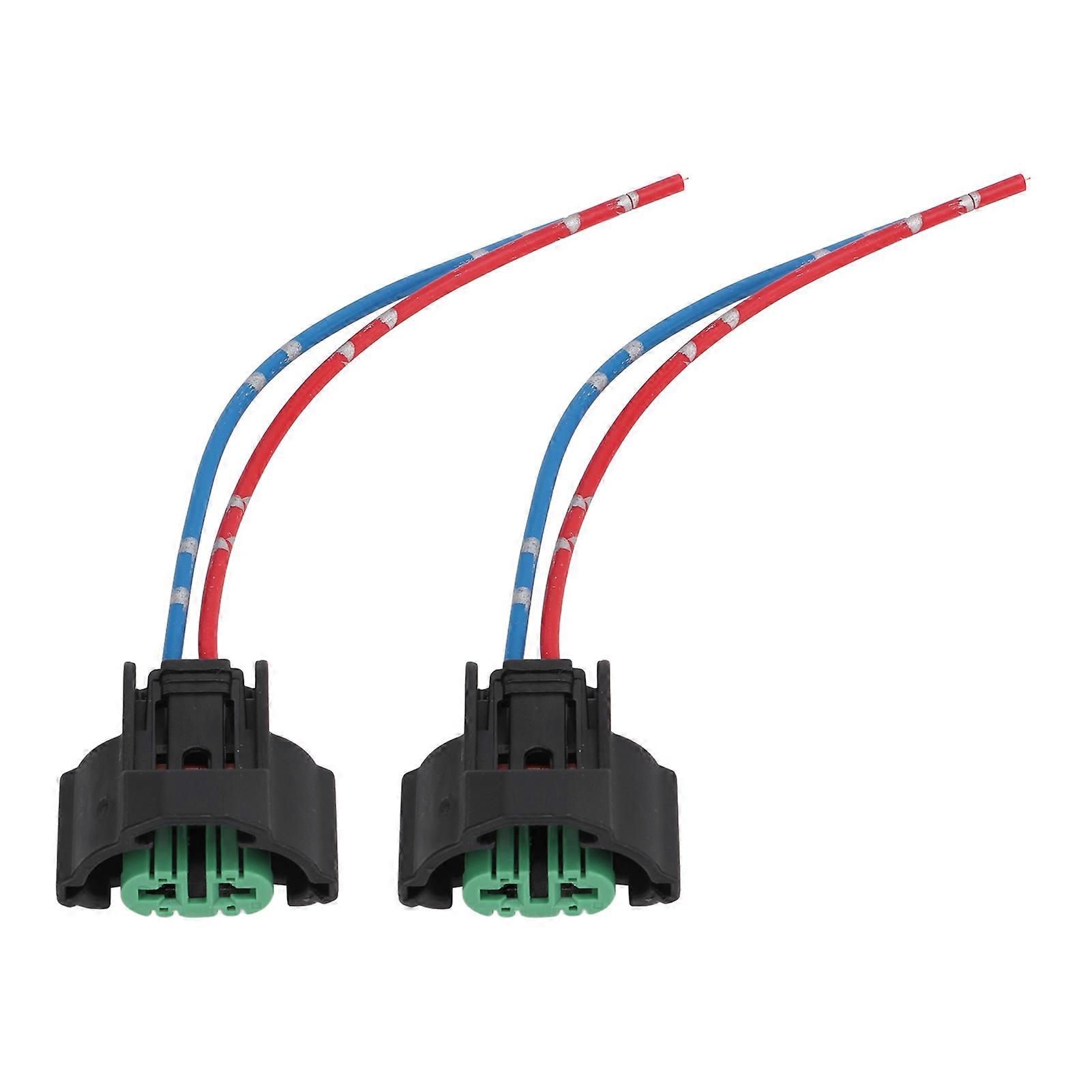 2pcs Headlight Sockets H11 3 Female Fog Light Wiring Harness Connectors ...