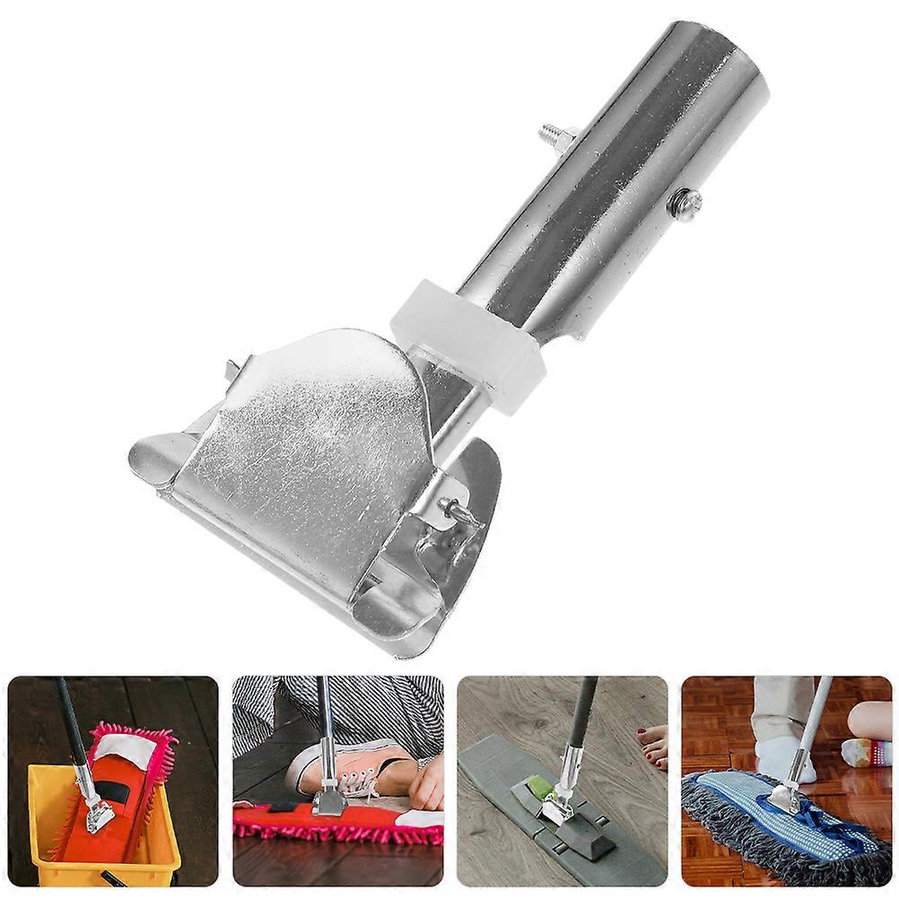 Stainless Steel Mop Bar Clamp Mop Head Replace Adapter Mop Bar ...