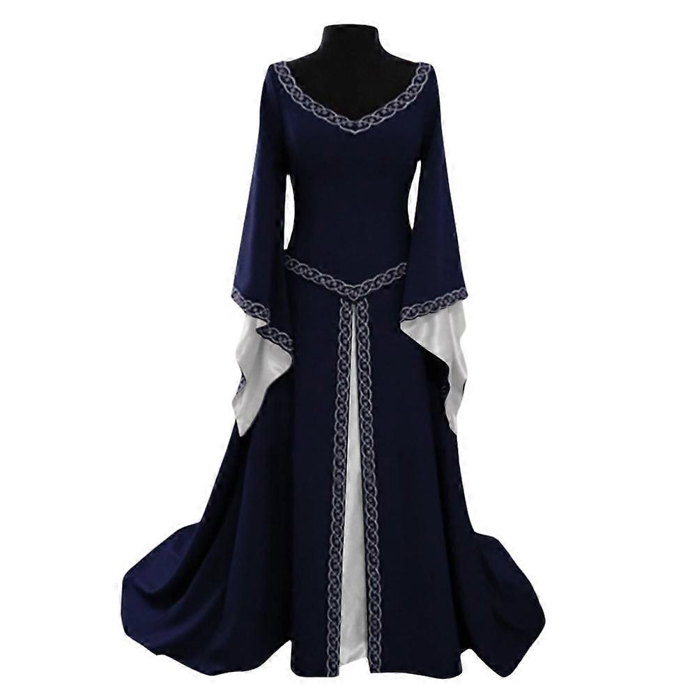 Medieval Vintage Court Dresses Gothic Clothes for Women Long Sleeve ...