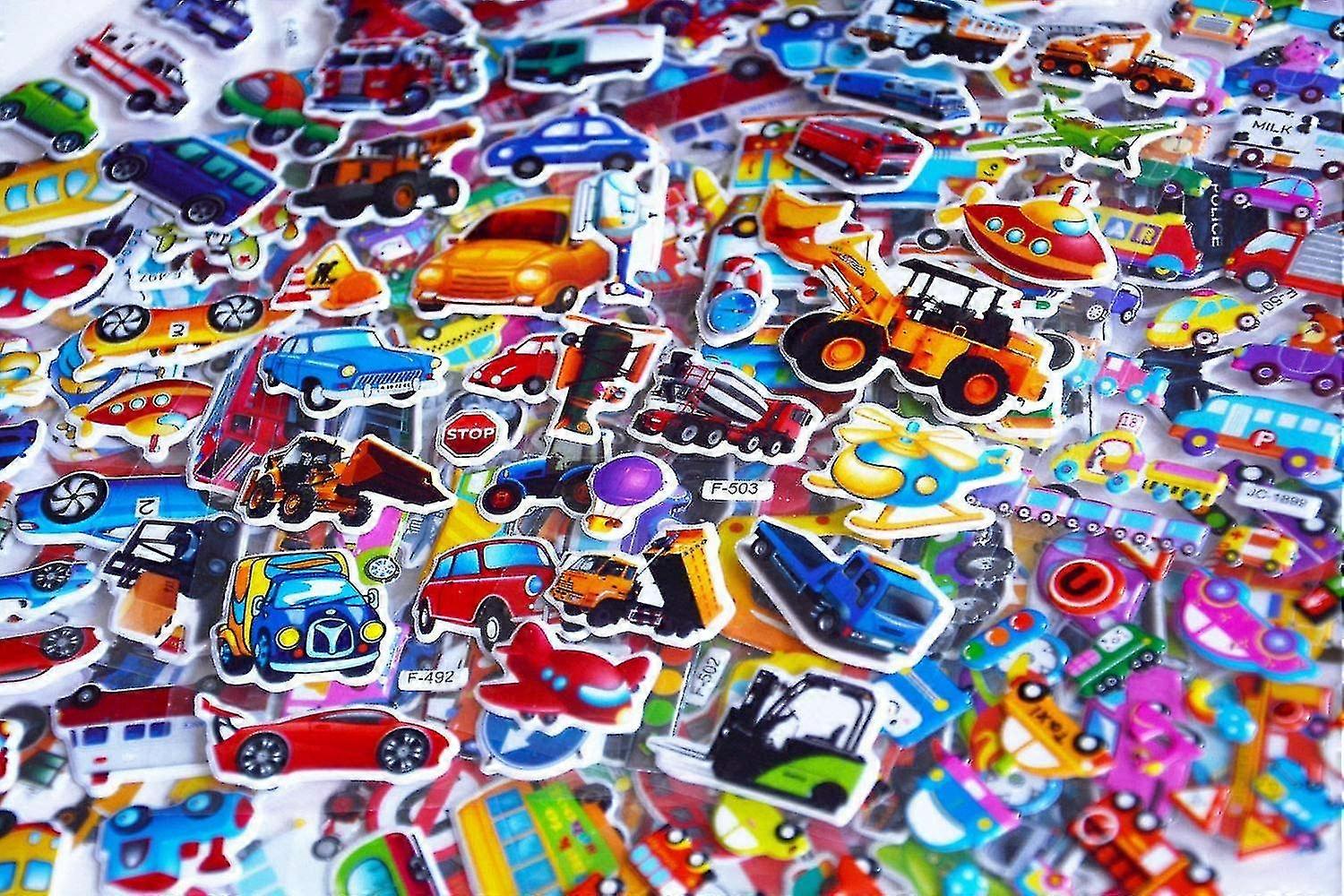 Kids Cars And Trucks Stickers Party Supplies Pack, 20 Different Sheets ...