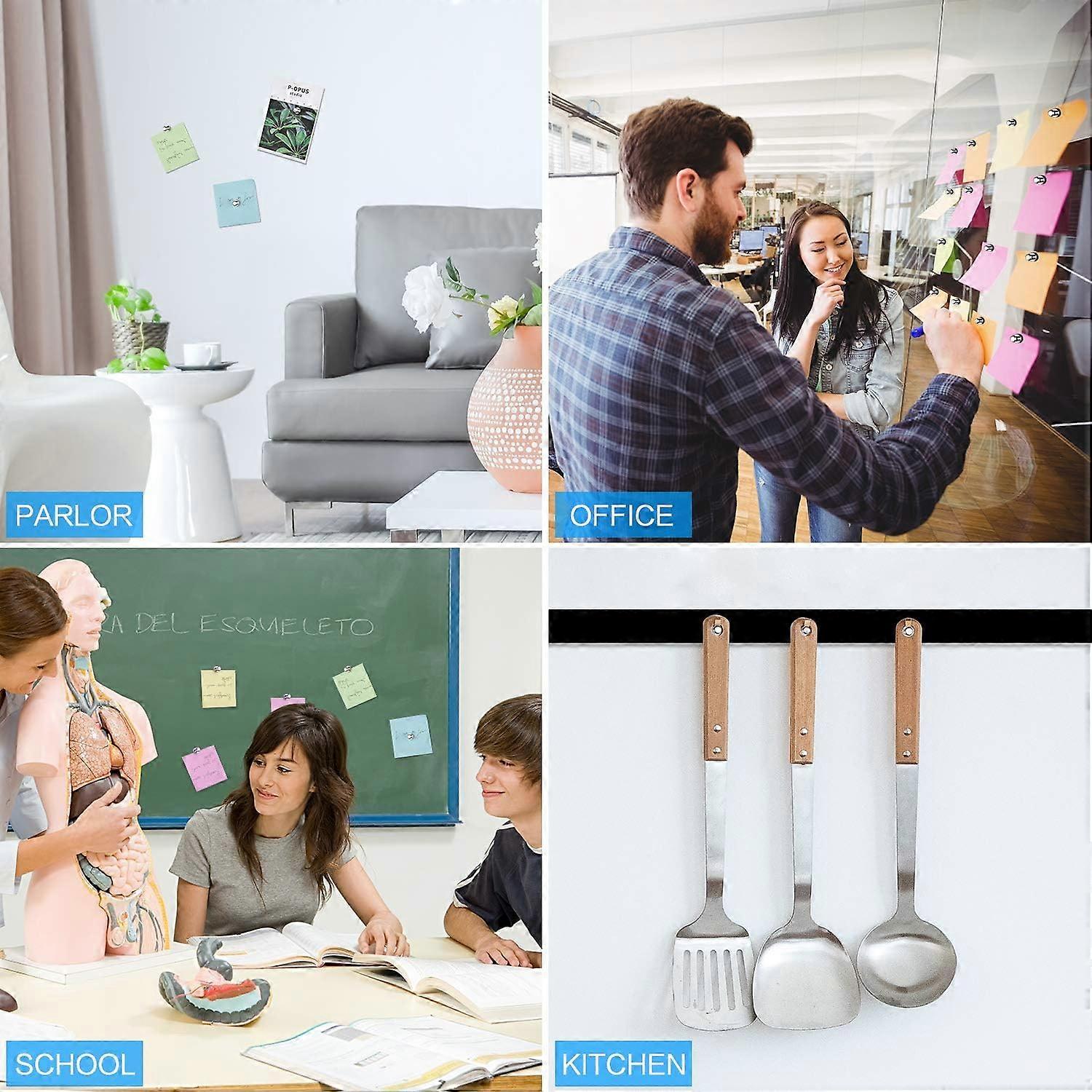 24PCS Metal Magnets Strong Magnet 12x16mm - Stainless Steel Magnets ...