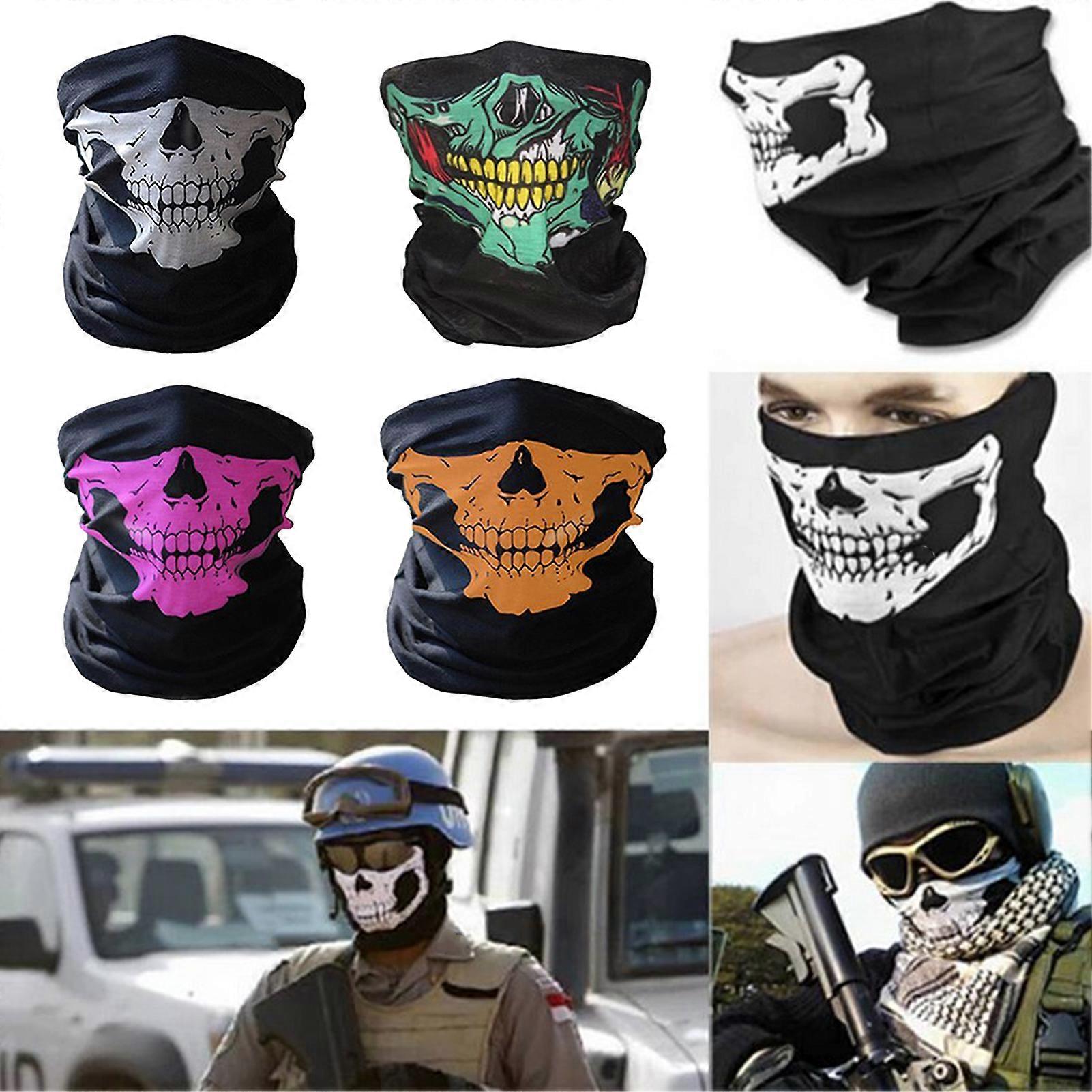 Halloween Skull Cycling Neck Gaiter Outdoor Breathable Sun UV ...