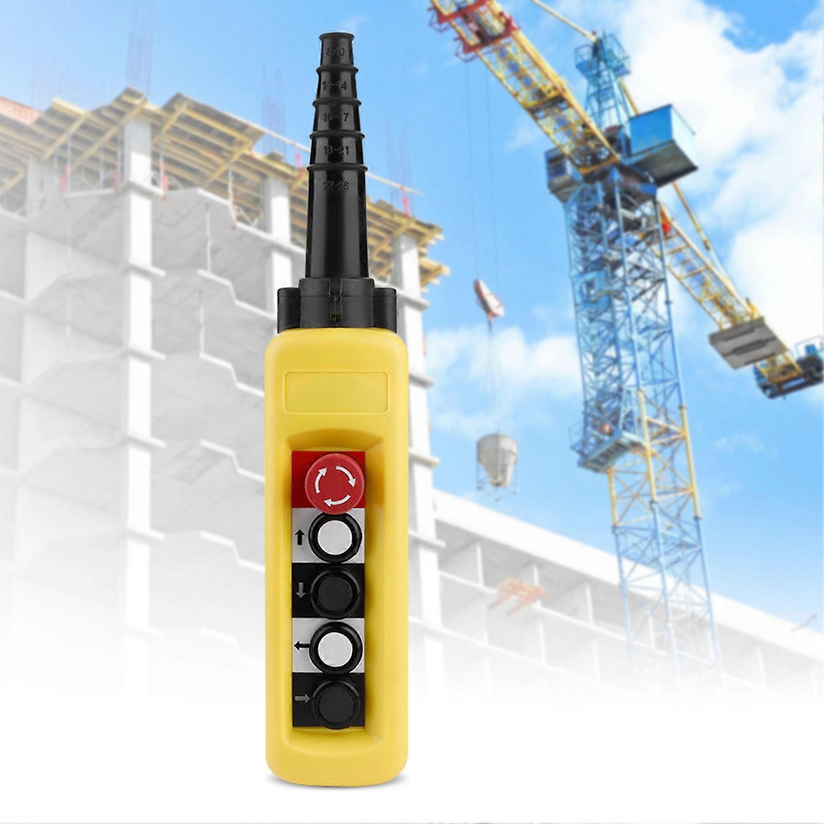 Crane Chain Hoist Push Button Switch Lifting Pendant Controller 4 Buttons | Fruugo UK