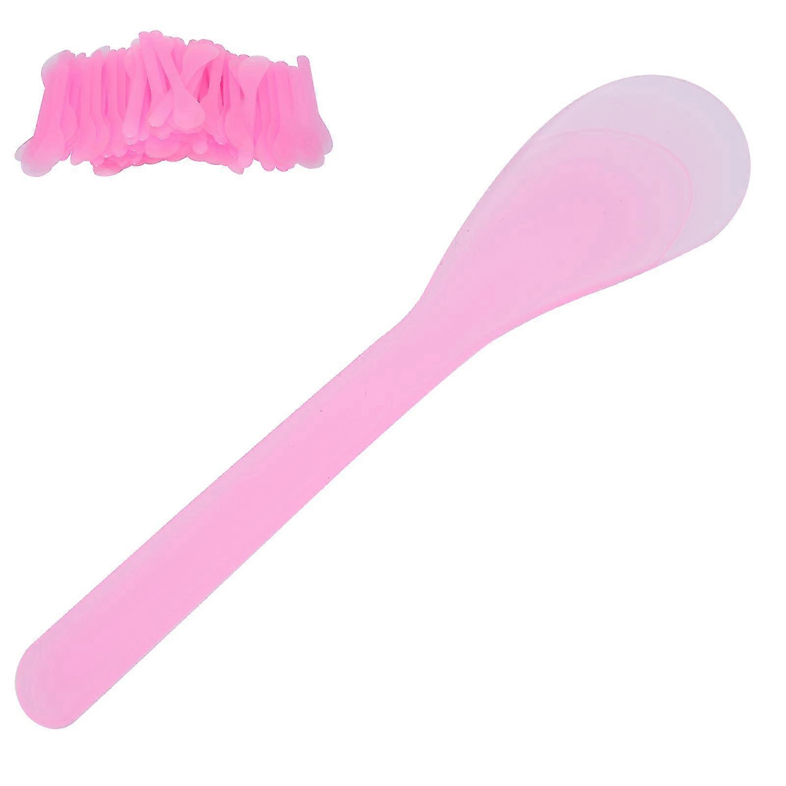 100 Pack Facial Mask Applicator Pink Spa Tool Plastic Spatulas | Fruugo UK
