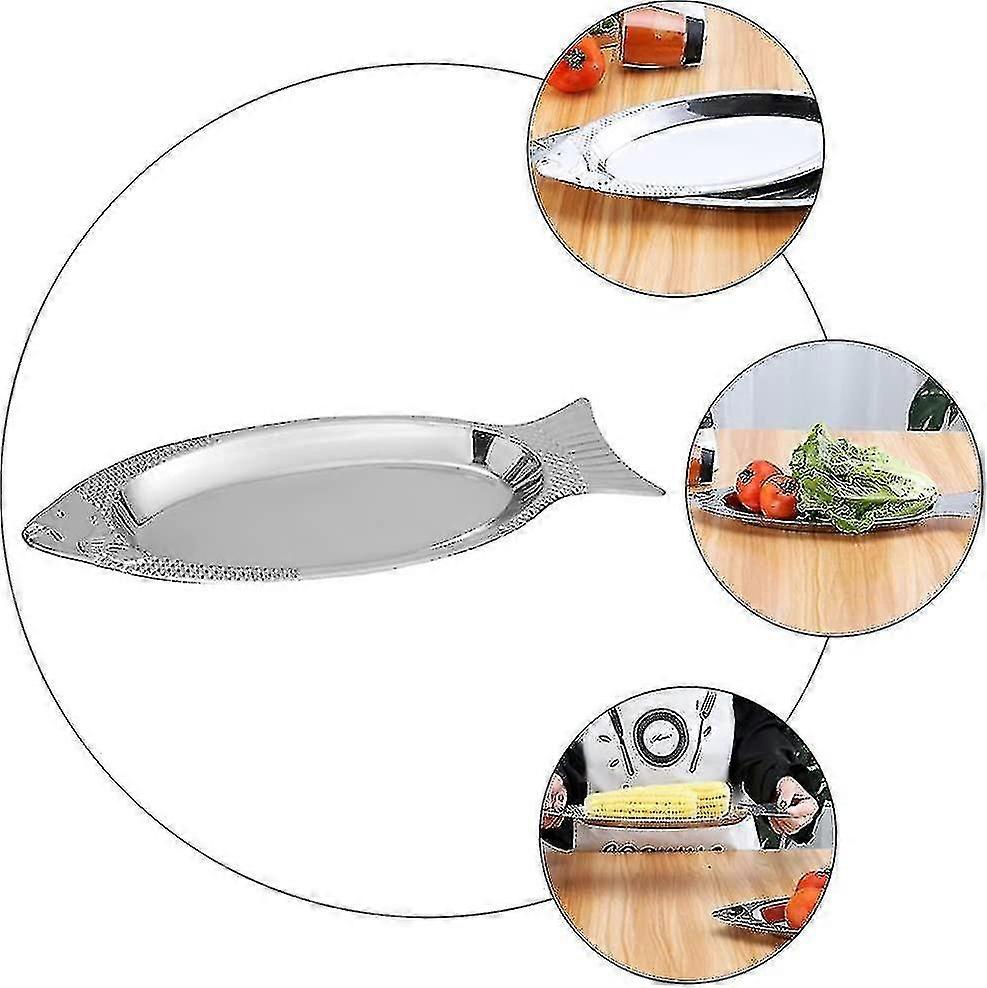 Fish Serving Platter Stainless Steel Fish Dish For Meat Appetizers ...
