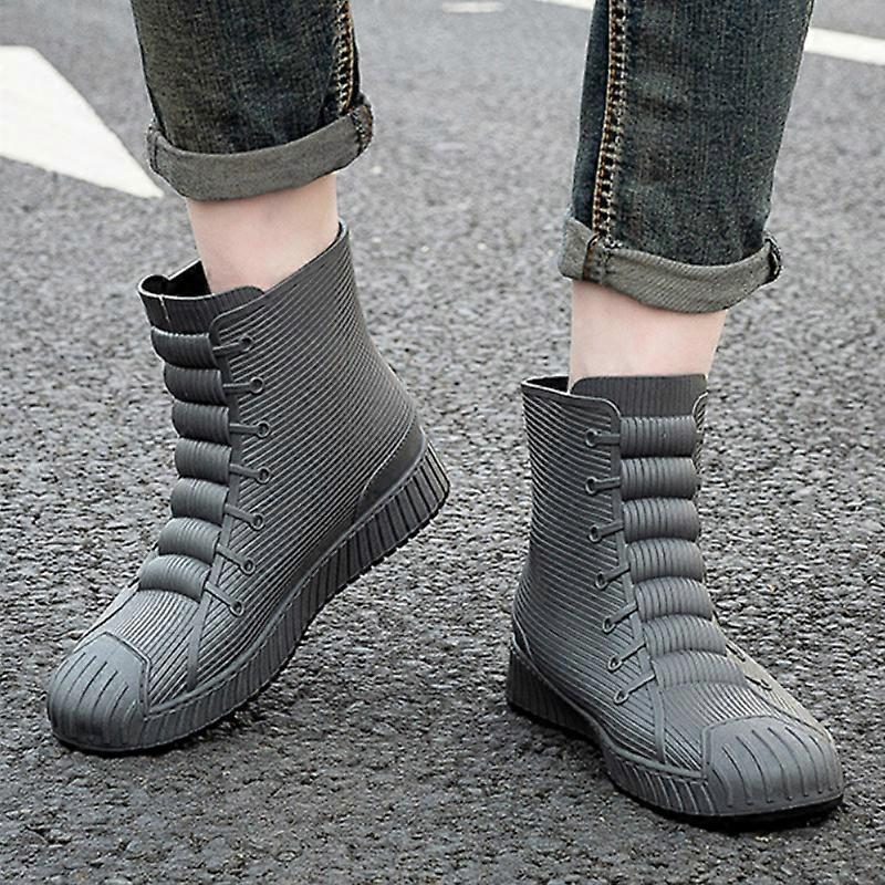 JWL-Waterproof Rain Boots for Men Rubber Shoes Fishing Husband Galoshes ...