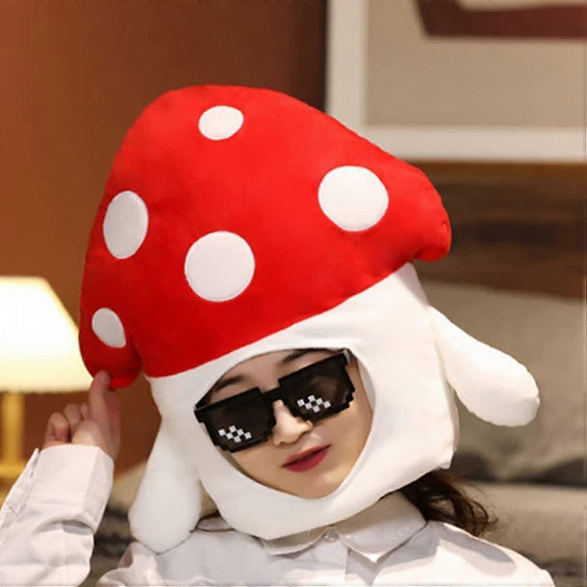 Kids Mushroom Hat Funny Party Hats Silly Hat Cinco De Mayo Hats Red ...