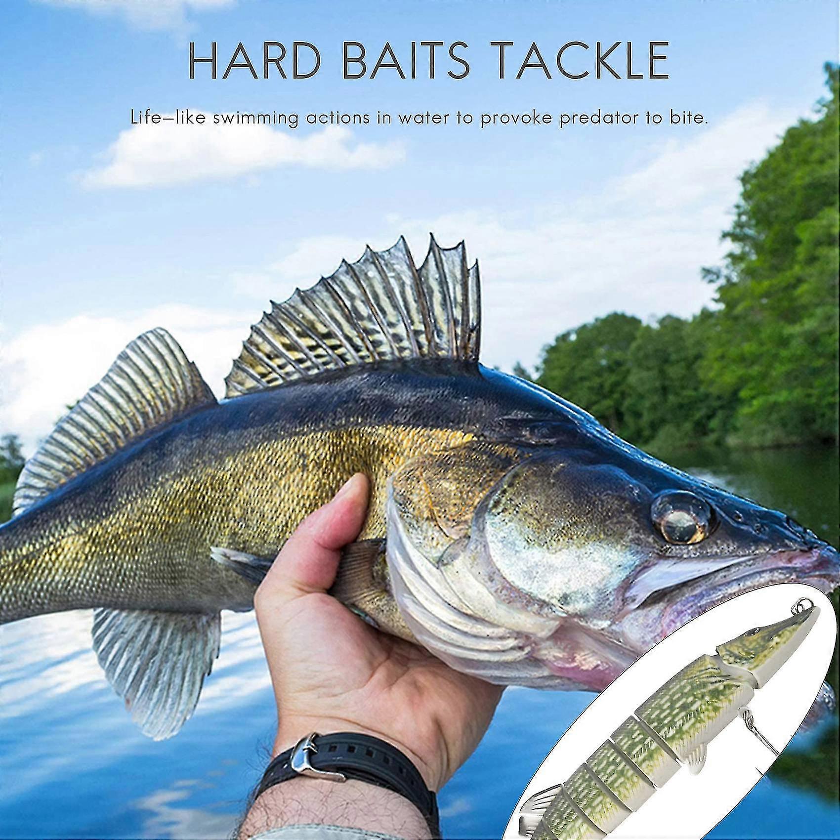 20cm 40g Lifelike Multi-jointed 8-segement Pike Muskie Fishing Lure ...