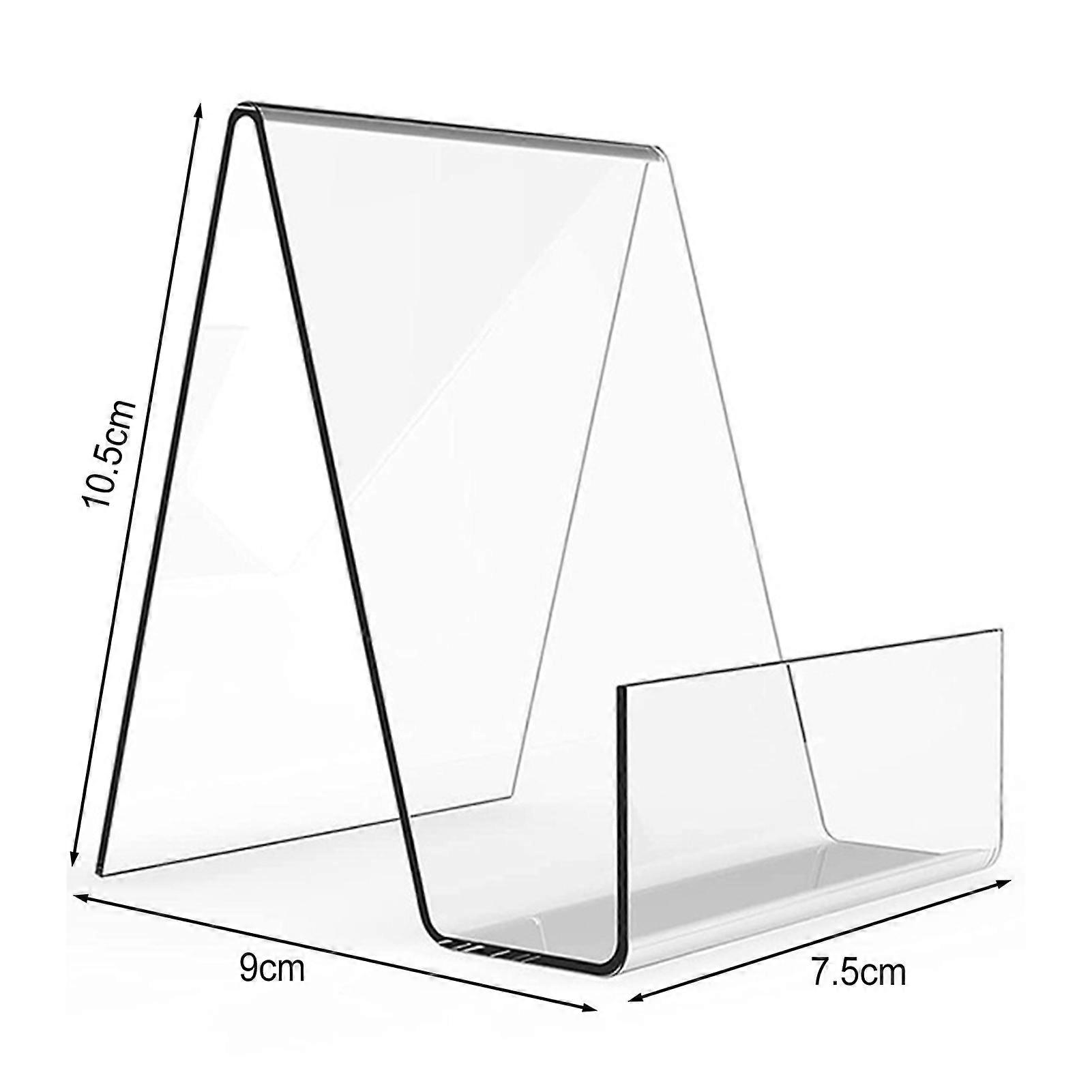 6 Pack Acrylic Book Stand Clear Easel Triangular Support Multi ...