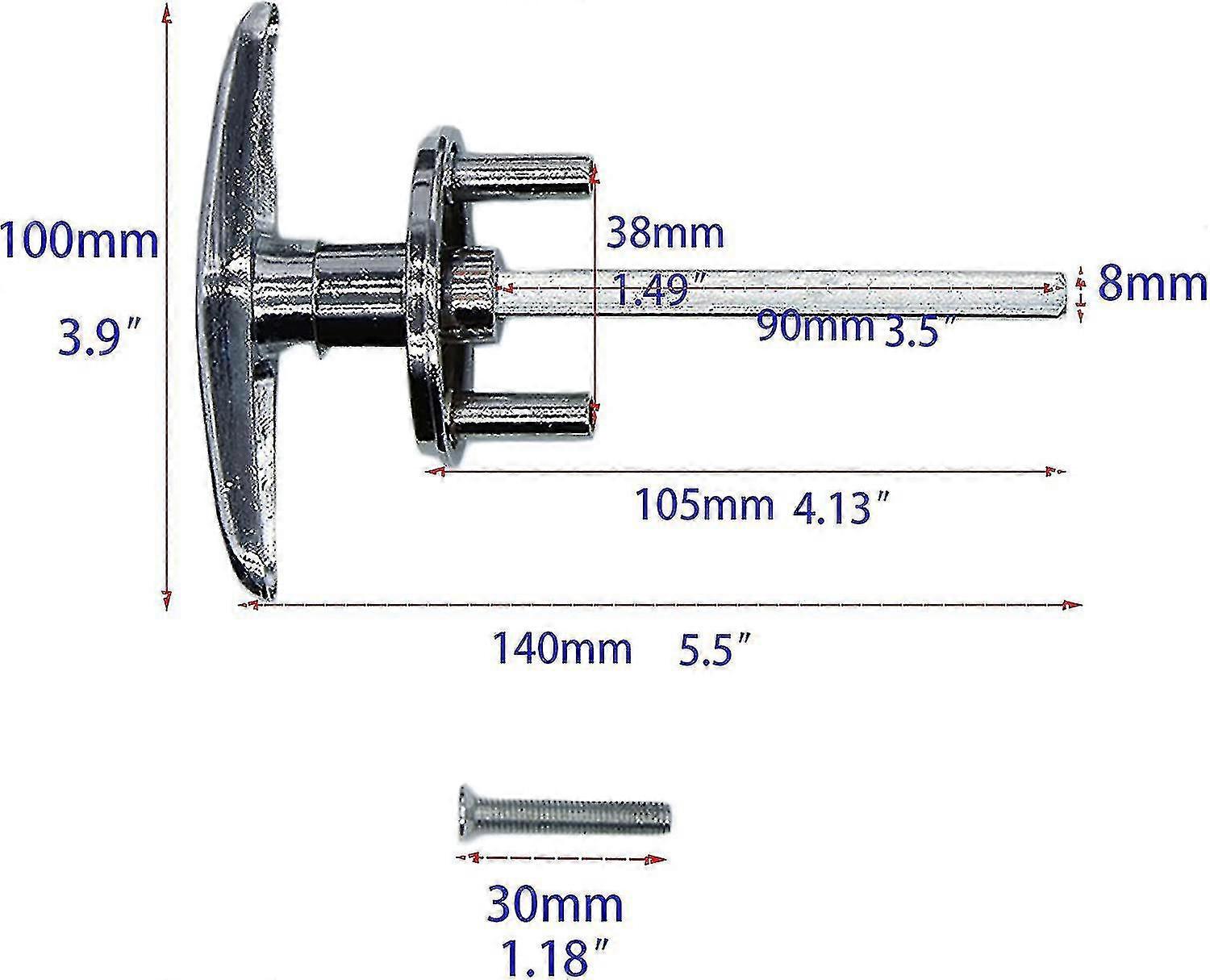 Garage Door Keyed T-handle Lock Kit With 2keys,universal Shed Door Lock ...