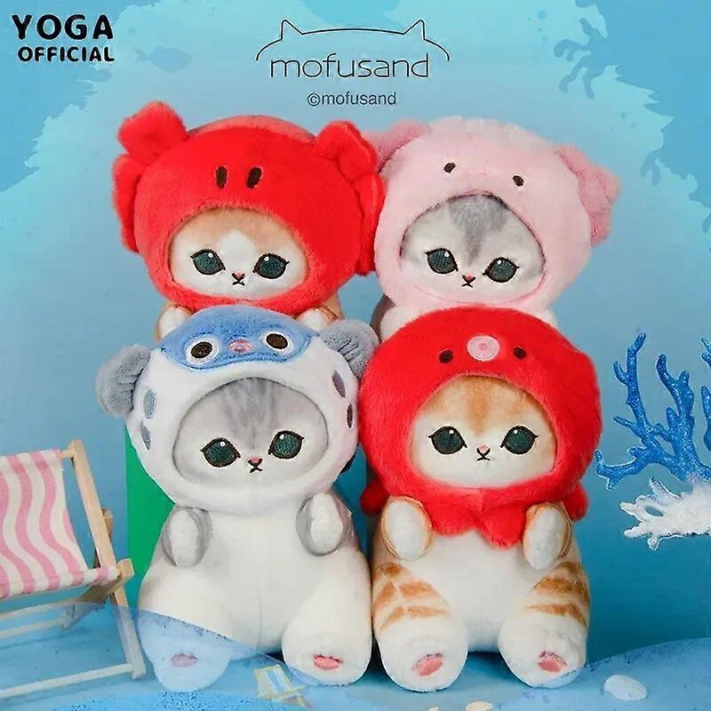 23cm Genuine Mofusand Cos Cat Plush Dolls Cosplay Marine Animals Crab ...