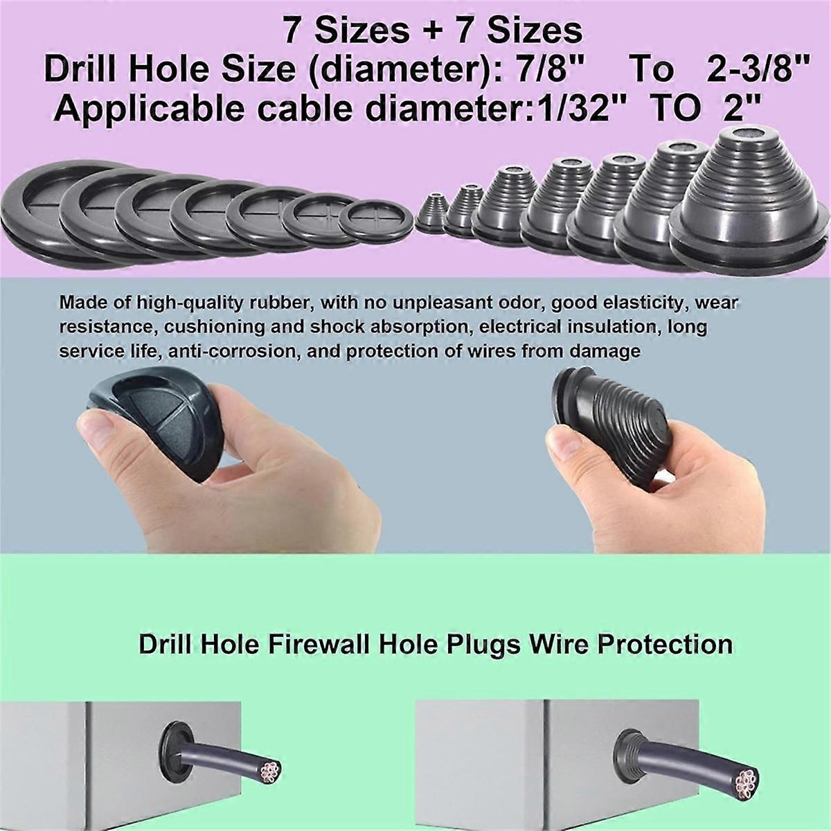 Rubber Grommets Wire Protection,Closed Rubber Grommet,Firewall Solid ...