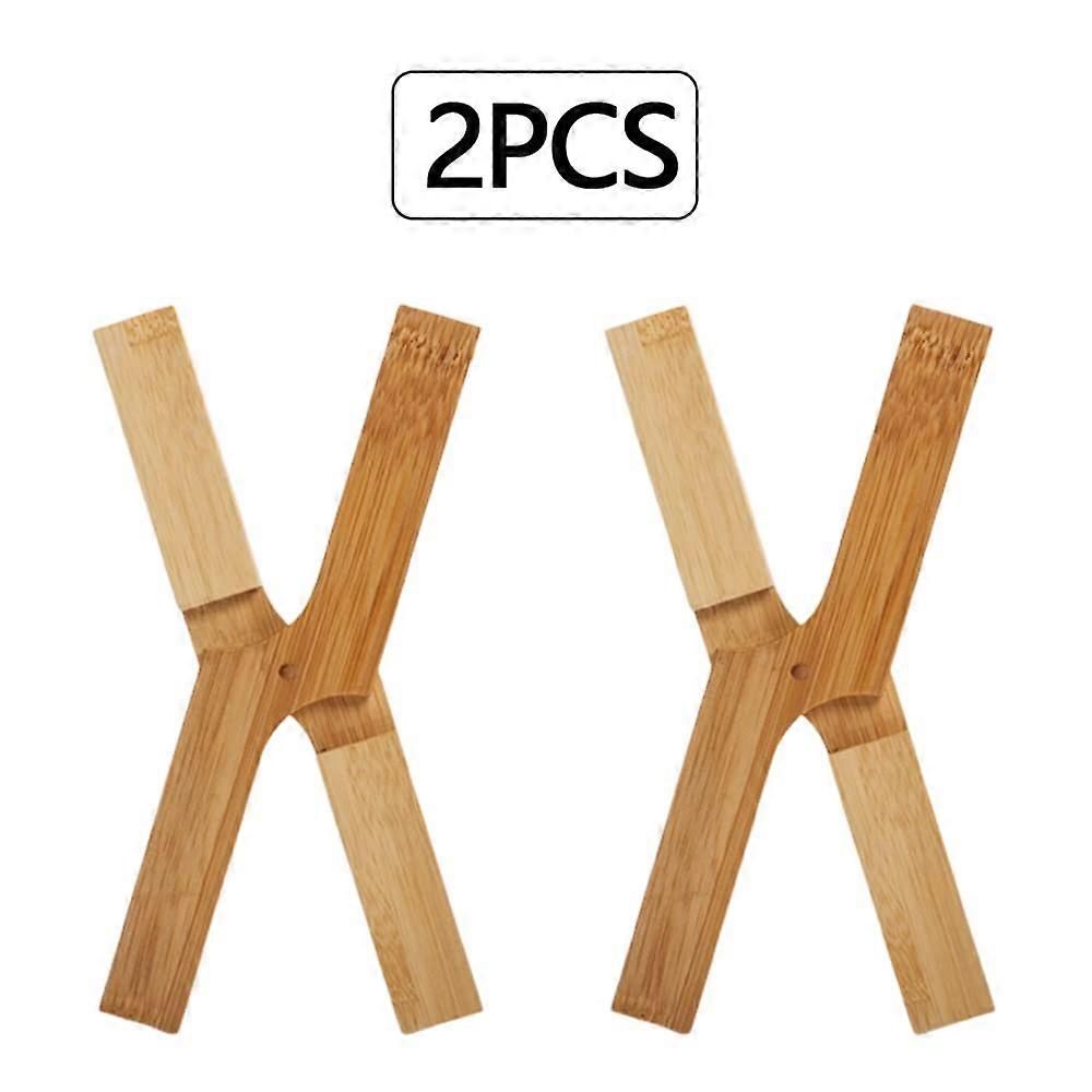 Pack of 2 Foldable Pot Trivets Made of Bamboo Pot Trivet Heat Resistant ...