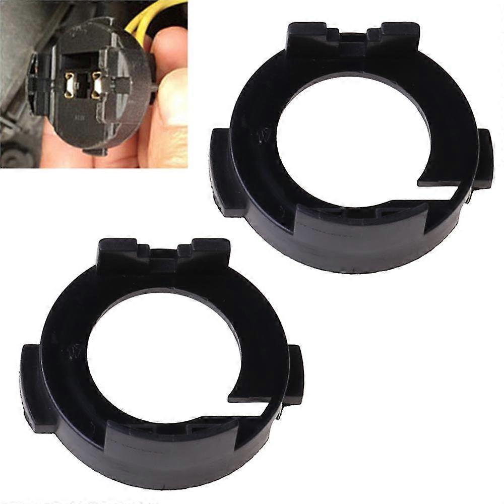2x H7 LED Headlight Adapter Holder Retainer Socket LED Bulb Base For ...